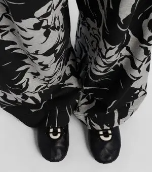 Dries Van Noten Leather Sneakers - Black