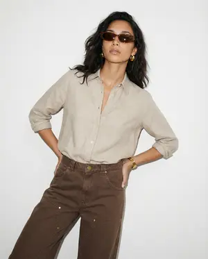 The Shirt By Rochelle Behrens The Washed Linen Shirt