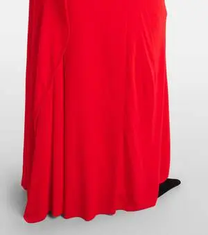 Victoria Beckham Draped Maxi Dress - Red