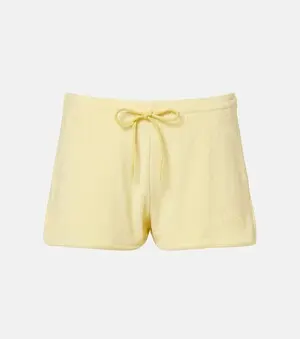 Hunza G Logo Terry Shorts - Yellow