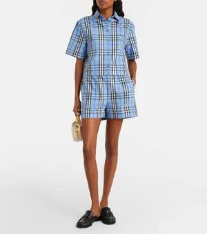 Burberry Check Cotton Shorts