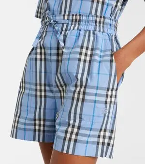 Burberry Check Cotton Shorts