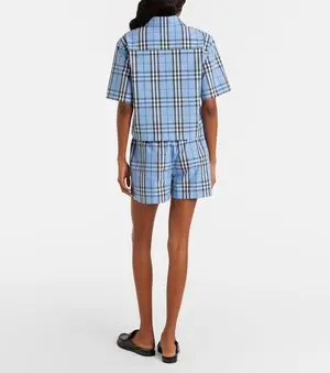 Burberry Check Cotton Shorts
