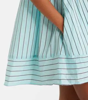 Staud Elena Cotton-blend Minidress - Multicoloured