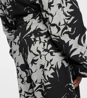 Dries Van Noten Floral Cotton Jersey Sweatpants