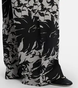 Dries Van Noten Floral Cotton Jersey Sweatpants