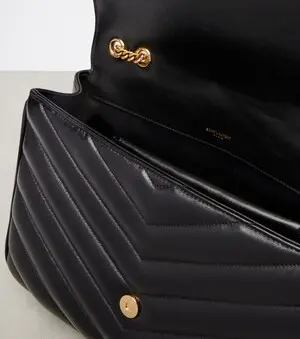Saint Laurent Loulou Large Leather Shoulder Bag - Black
