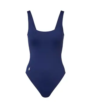 Polo Ralph Lauren Embroidered One-piece Swimsuit - Blue