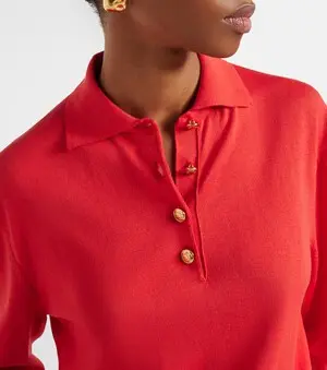 BLAZÉ MILANO Alegria Polo Sweater - Red