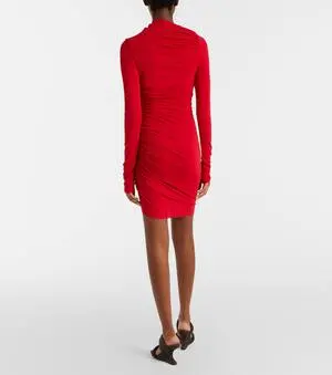 Rick Owens Lilies Svita Jersey Ruched Minidress