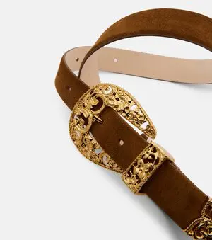 DEHANCHE Déhanche Versailles Suede Belt - Brown