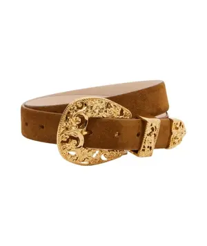 DEHANCHE Déhanche Versailles Suede Belt - Brown