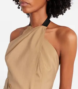 Max Mara Nuraghe Halterneck Vest - Beige