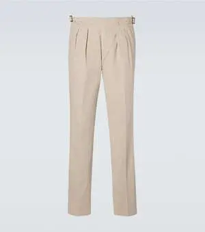 Rubinacci Manny Cotton Twill Tapered Trousers