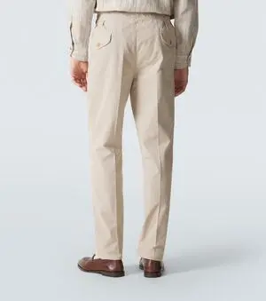 Rubinacci Manny Cotton Twill Tapered Trousers