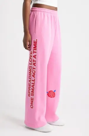 THE MAYFAIR GROUP Be Kind Wide Leg Sweatpants