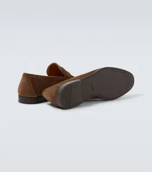 Magnanni Diezma Suede Penny Loafers - Brown