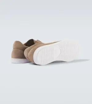 Magnanni Suede Slip-on Sneakers - Beige