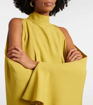 TALLER MARMO Bacall" Draped Crepe Gown - Green