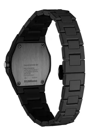 D1 MILANO Pulse Polycarbon Bracelet Watch - Black