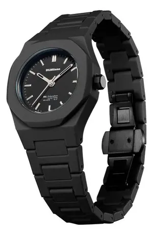 D1 MILANO Pulse Polycarbon Bracelet Watch - Black