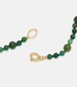 TOTEME Infinity Beaded Necklace - Green