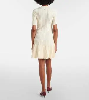 AMI Paris Ribbed-knit Minidress