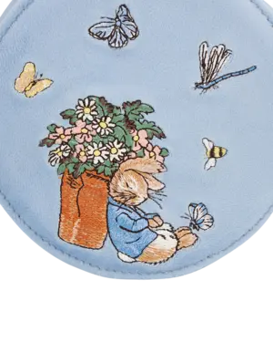 FABLE ENGLAND X Peter Rabbit Embroidered Circle Jewellery Box