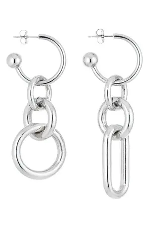 JUSTINE CLENQUET Troy Mismatched Drop Earrings