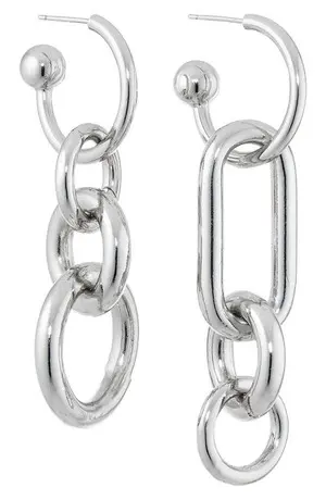 JUSTINE CLENQUET Troy Mismatched Drop Earrings