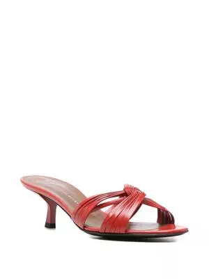 GIUSEPPE ZANOTTI Knotted Sandals - Red