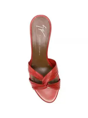 GIUSEPPE ZANOTTI Knotted Sandals - Red