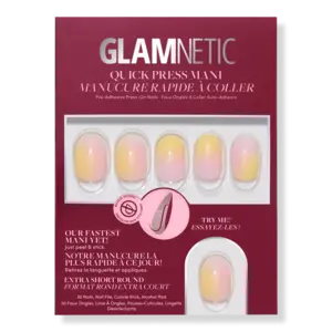 GLAMNETIC Quick Press Mani Sherbert