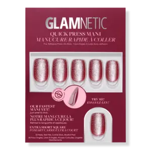 GLAMNETIC Quick Press Mani - Red Allure