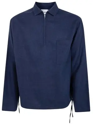 ARTE ANTWERP Linen Quarter Zip Pullover