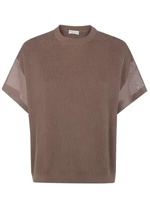 Brunello Cucinelli Short Sleeves Sweater