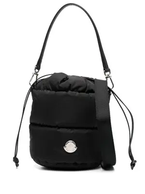 Moncler Caradoc Nylon Bucket Bag - Black