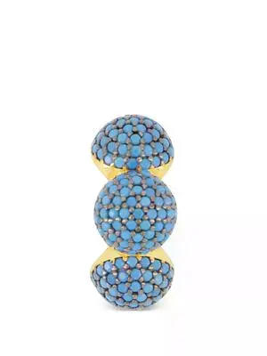 Begum Khan Maharani Zirconia Ear Cuff - Gold