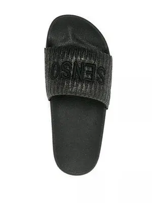 Senso Elly Ii Logo-embroidered Slides - Black