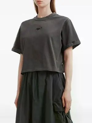 Izzue Cut-out Detail T-shirt - Grey