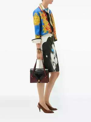 Versace Severine Python-effect Leather Shoulder Bag
