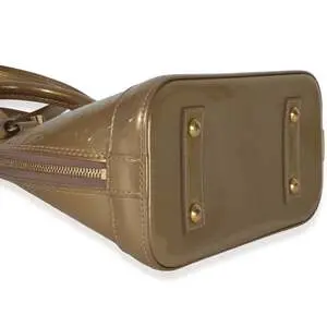 LOUIS VUITTON Alma Bb Monogram Vernis - Gold