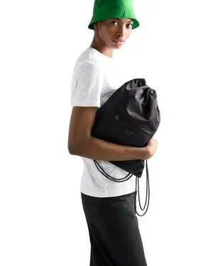 Prada Re-nylon Drawstring Backpack - Black