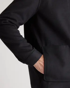 Quince Italian Wool Chore Jacket - Black