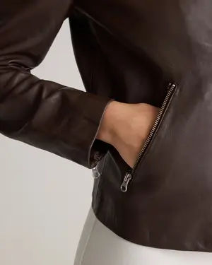 Quince Leather Biker Jacket