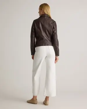 Quince Leather Biker Jacket