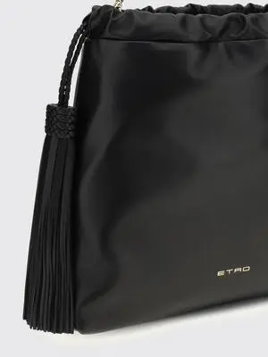 Etro Kalispera Leather Shoulder Bag - Black