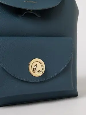 COCCINELLE Nikla Grained Leather Backpack - Blue