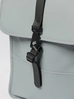 Rains Puffed Mini Backpack In Waterproof Pu - Grey