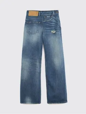 MAISON MARGIELA Distressed Wide Leg Jeans